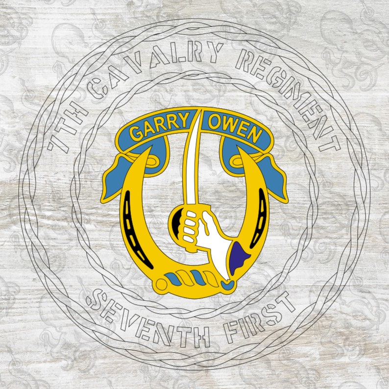 7th Cavalry Regiment DUI Coat of Arms Regimental Flag - Etsy