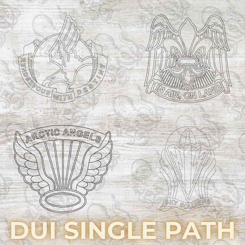 4 Army Active Airborne Units SVG & PNG Pack - Etsy