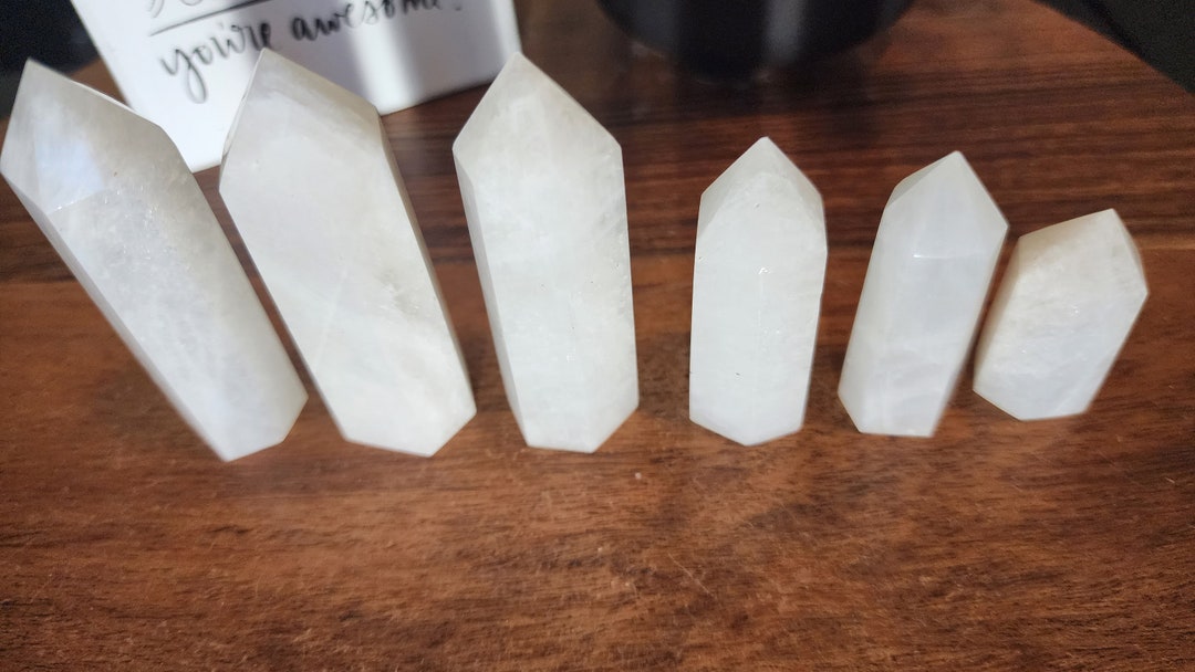 White Moonstone Towers, Towers, Points, Obelisks, Blue Flash, Moonstone Lovers, Crystal ...