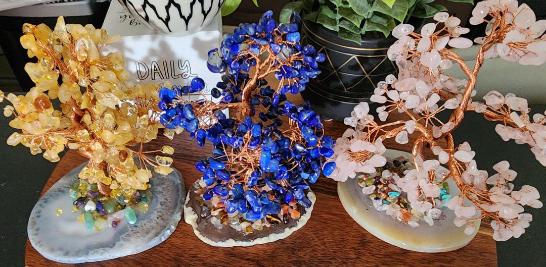 Large, Chip Trees, Agate, Chips, Trees, Crystal Community, Crystal ...