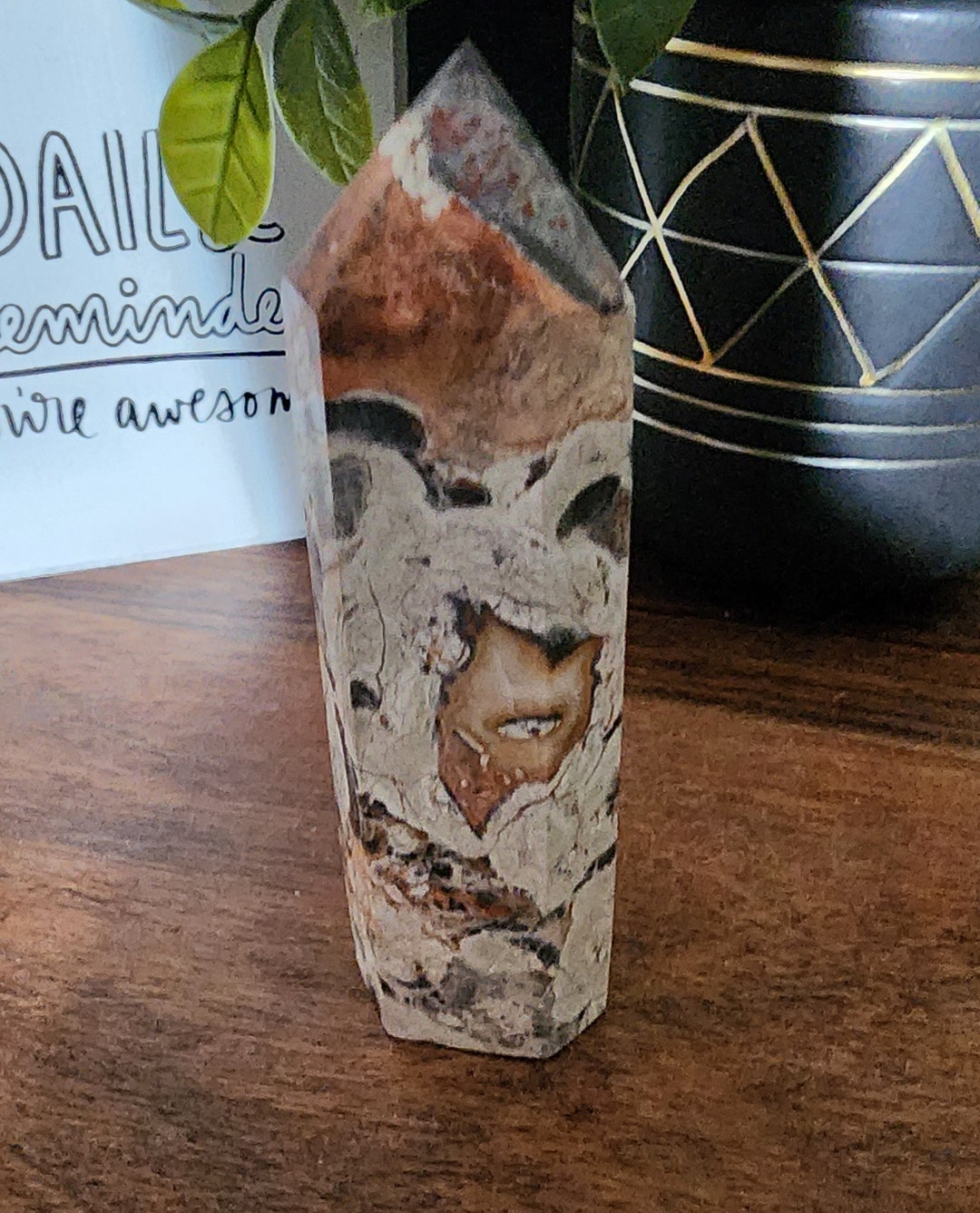 Rare, Tower With Face, Money Agate, Fortune Agate, Tower, Money Agate ...