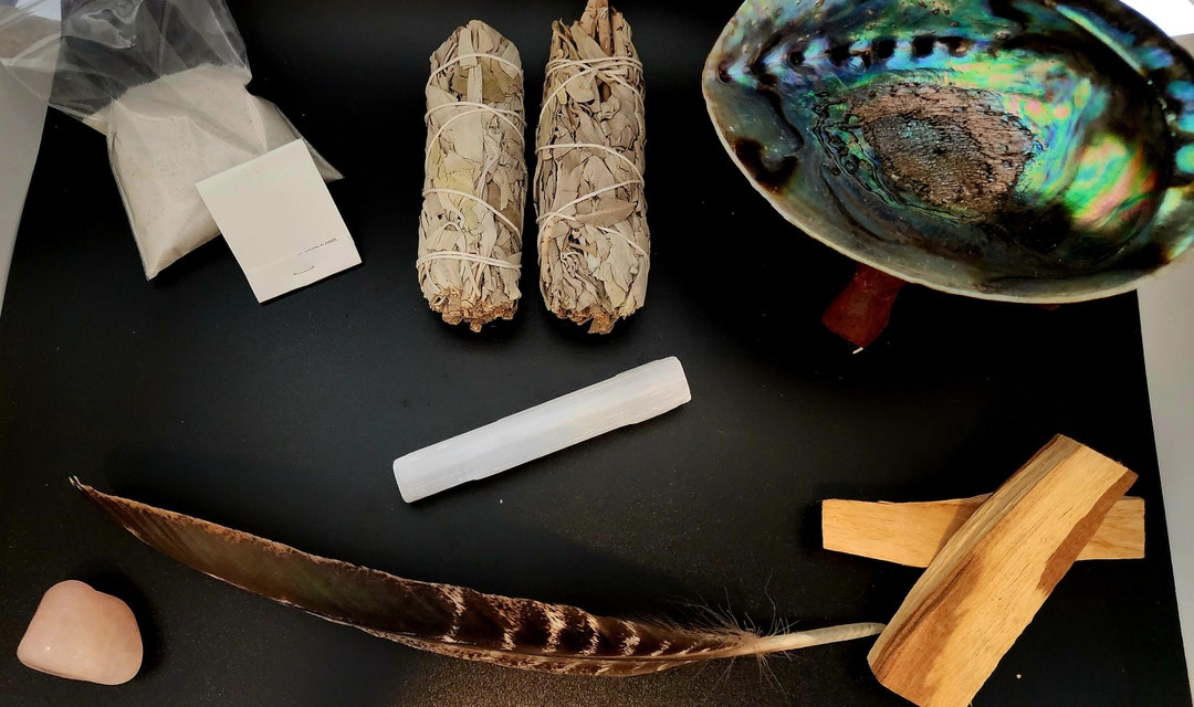Large Smudging Kit, Smudging, Smudging Kit, Cleansing, White Sage ...