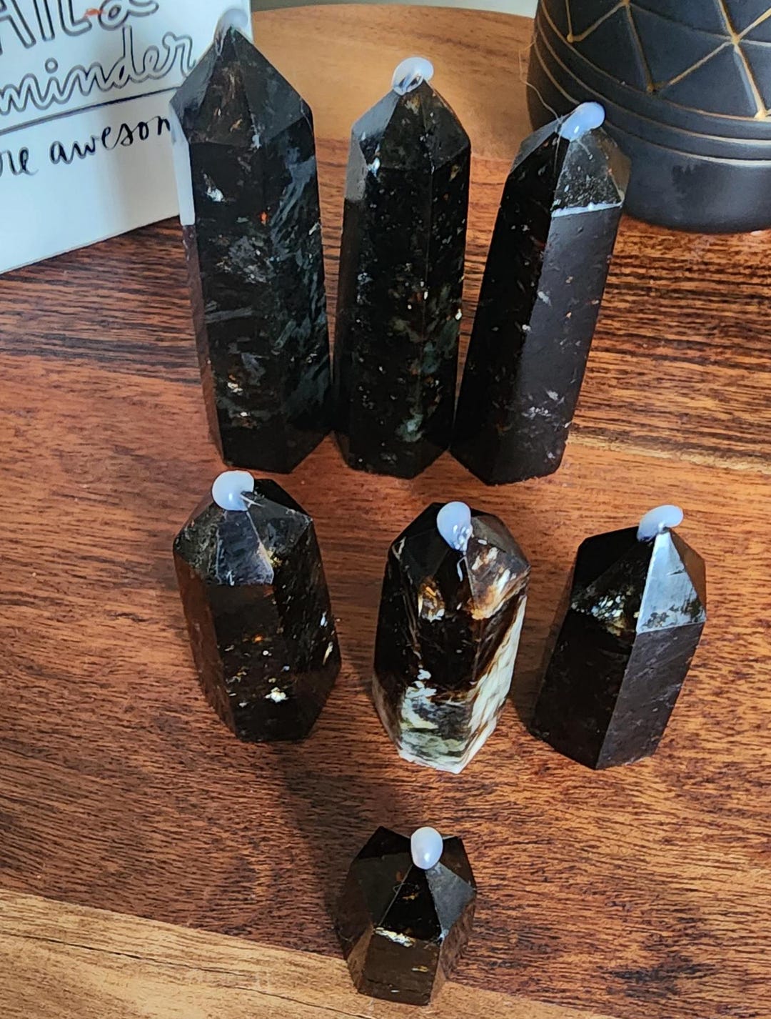 Black Gold Mica, Towers, Points, Obelisks, Gold Mica, Mica, Crystal ...