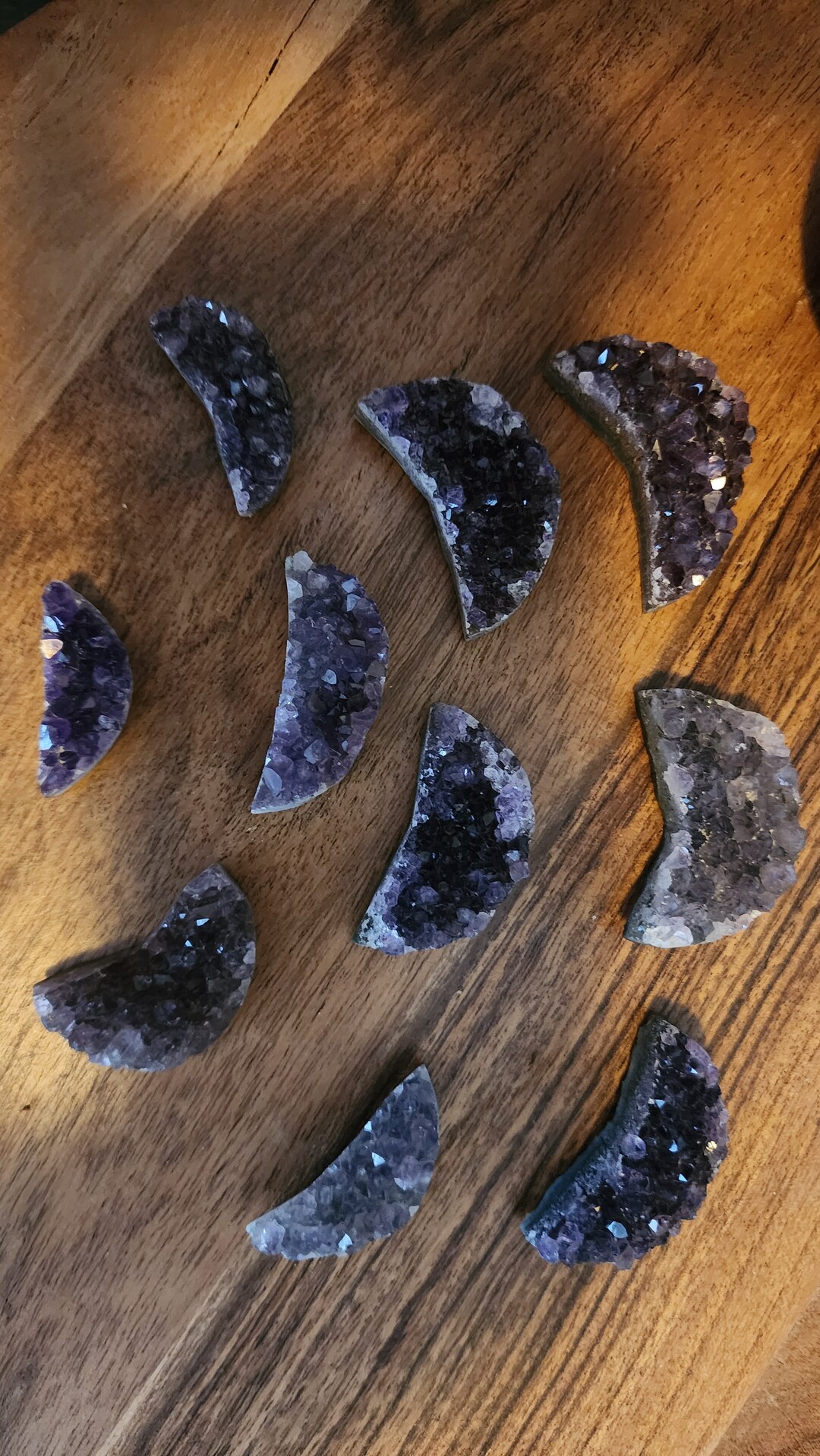 Amethyst Cluster Moons, Amethyst, Moons, Amethyst Cluster, Mini Moons ...