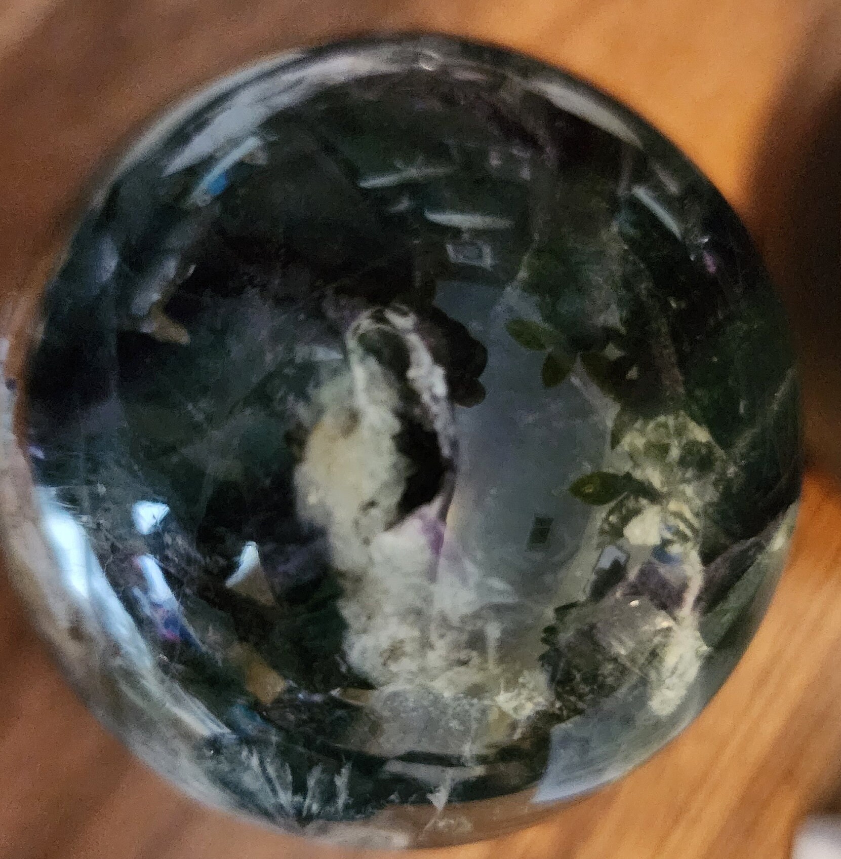 Rainbow Feather Fluorite Sphere, Spheres, Druzy, Feather Fluorite ...