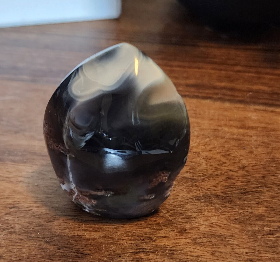 Rare, White Orca Agate, Black Orca Agate, Orca Agate, Freeform, Crystal ...