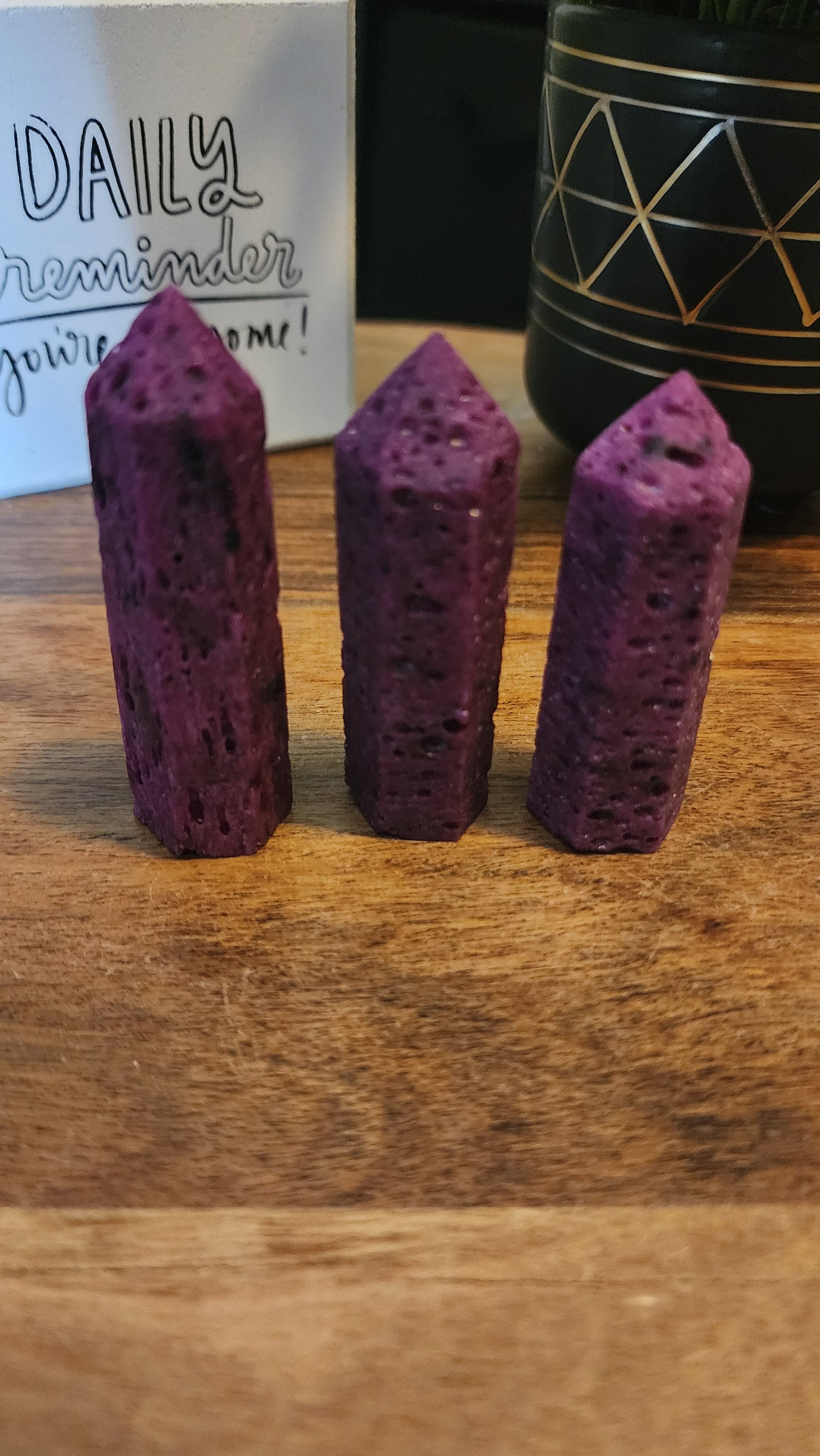 Ruby Towers, Honeycomb Ruby, UV Reactive, Towers, Points, Ruby Lovers ...