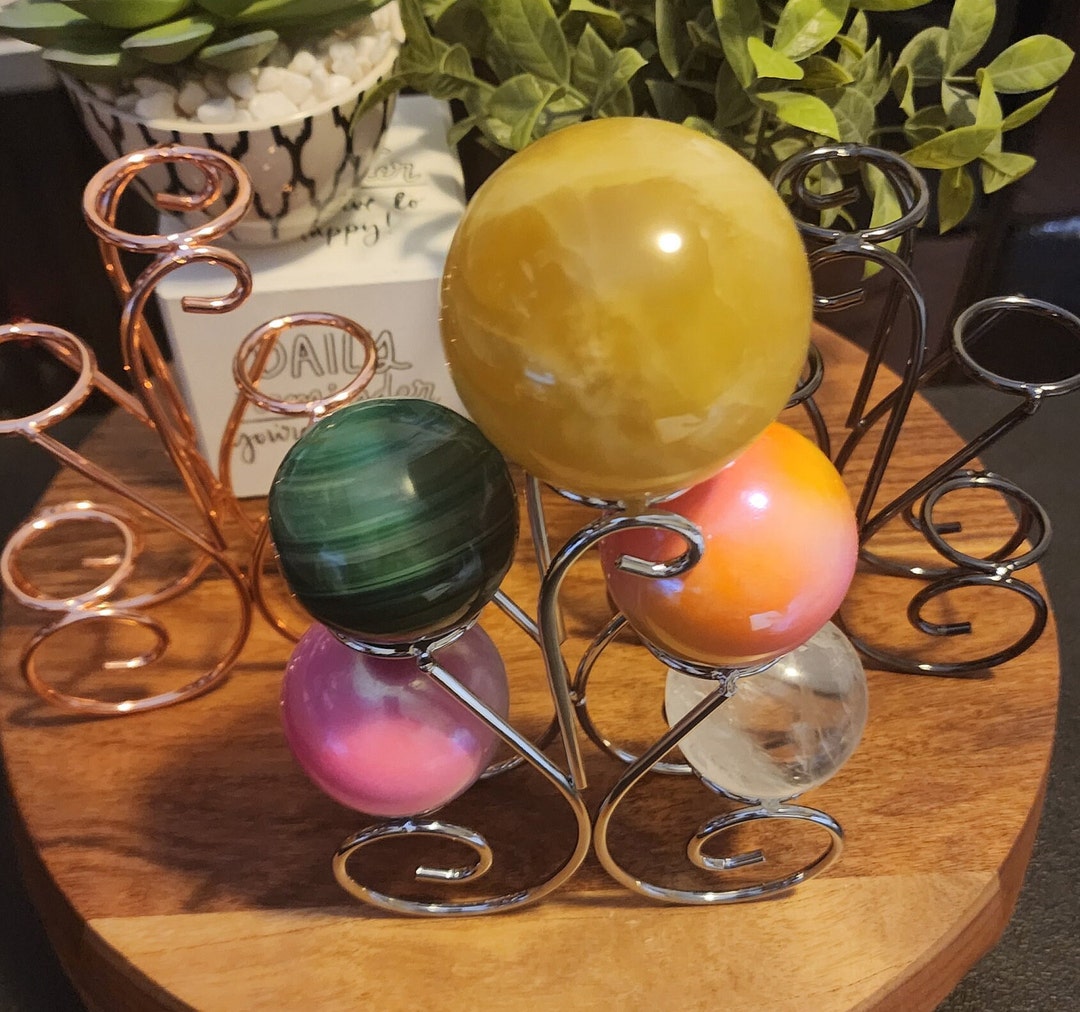 Sphere Stand, 5 Sphere Stand, Sphere Holder, Spheres, Crystal Life ...