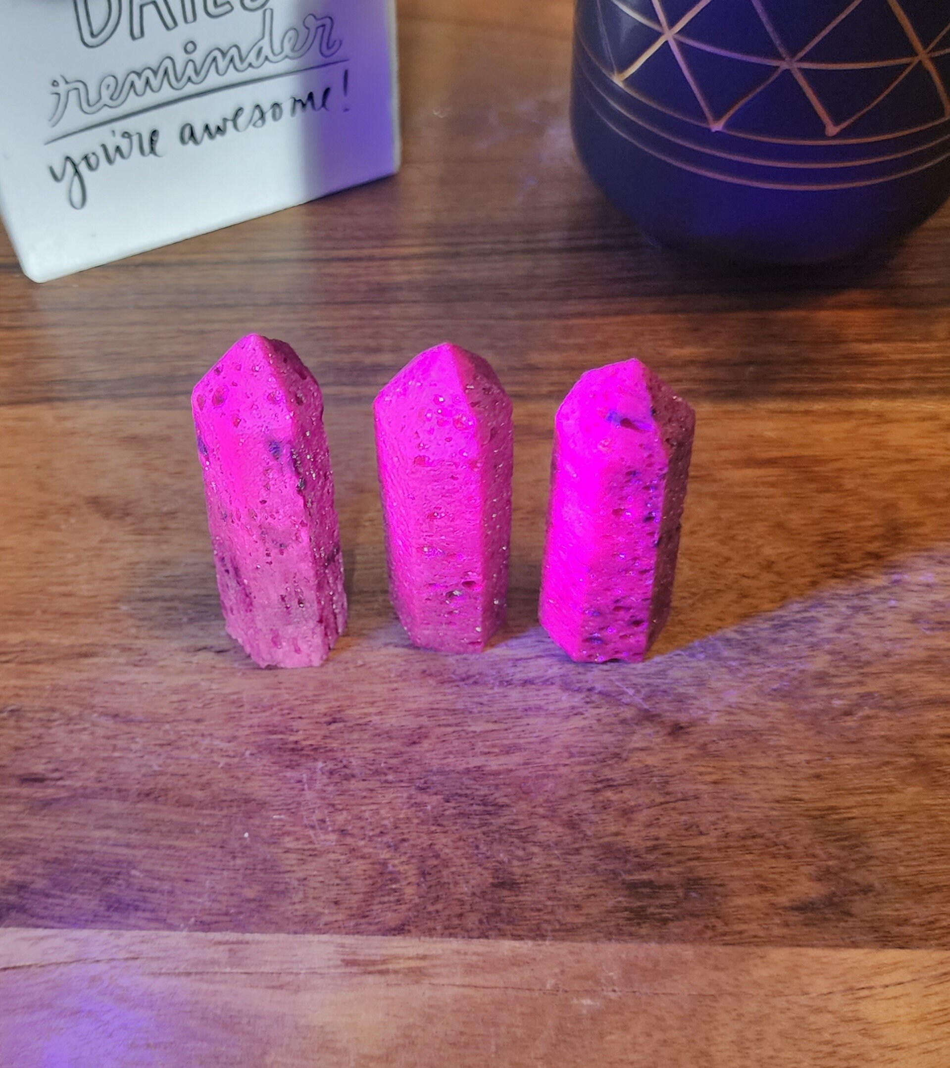 Ruby Towers, Honeycomb Ruby, UV Reactive, Towers, Points, Ruby Lovers ...
