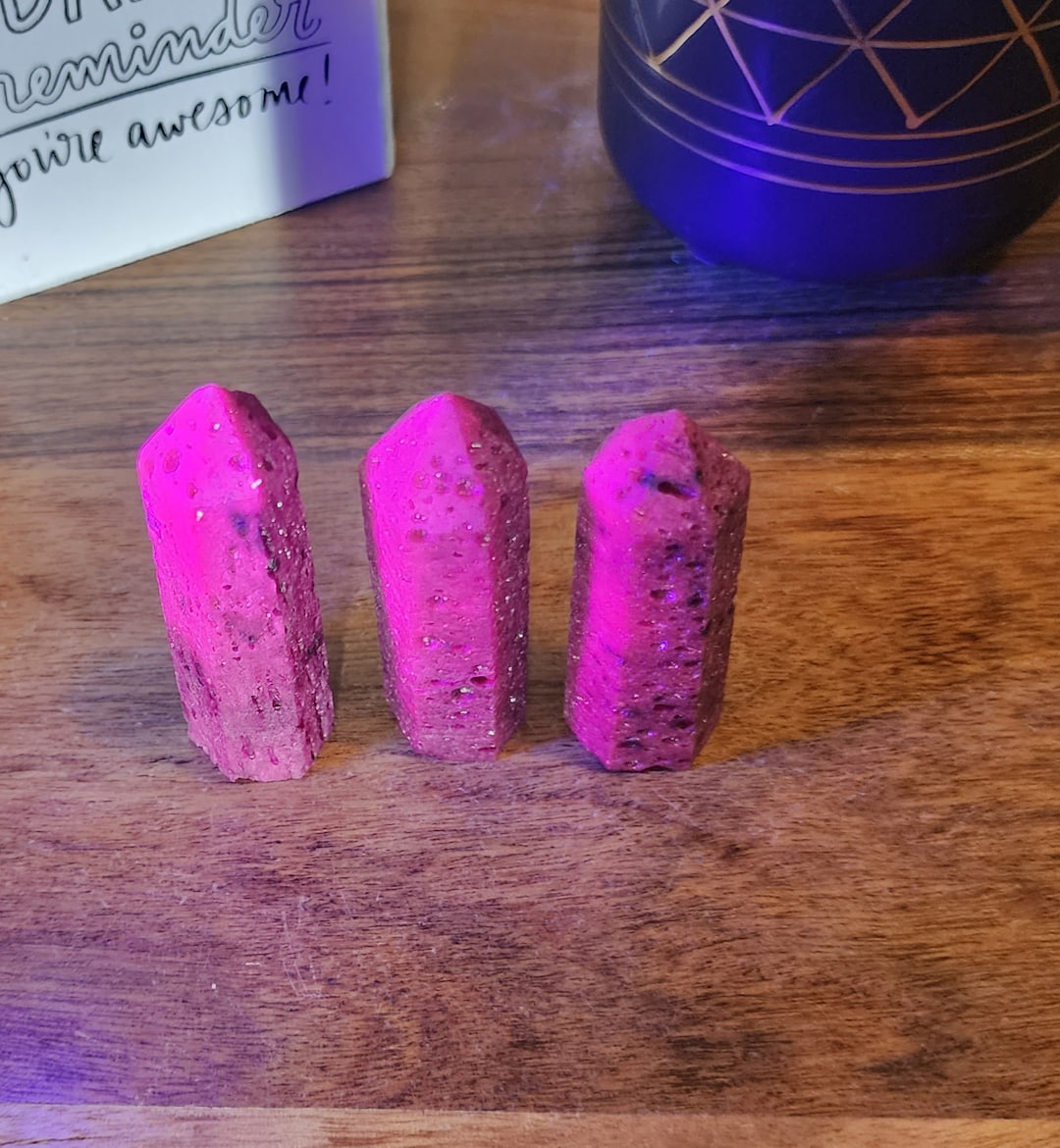 Ruby Towers, Honeycomb Ruby, UV Reactive, Towers, Points, Ruby Lovers ...