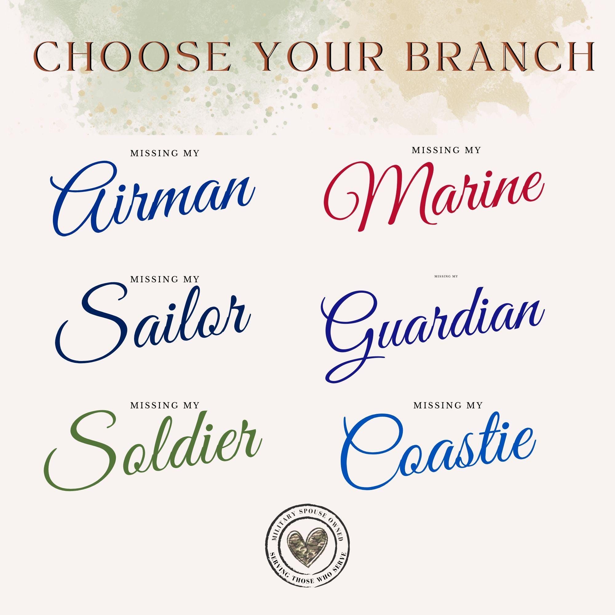 Custom Printable Military Stationery Set: Army, Navy, Air Force ...