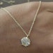 Sea Shell Diamond Necklace 14k Gold Hanging With a Loop. - Etsy