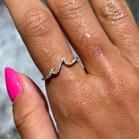 Sea Shell Diamond Necklace 14k Gold Hanging With a Loop. - Etsy