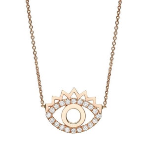 Sea Shell Diamond Necklace 14k Gold Hanging With a Loop. - Etsy