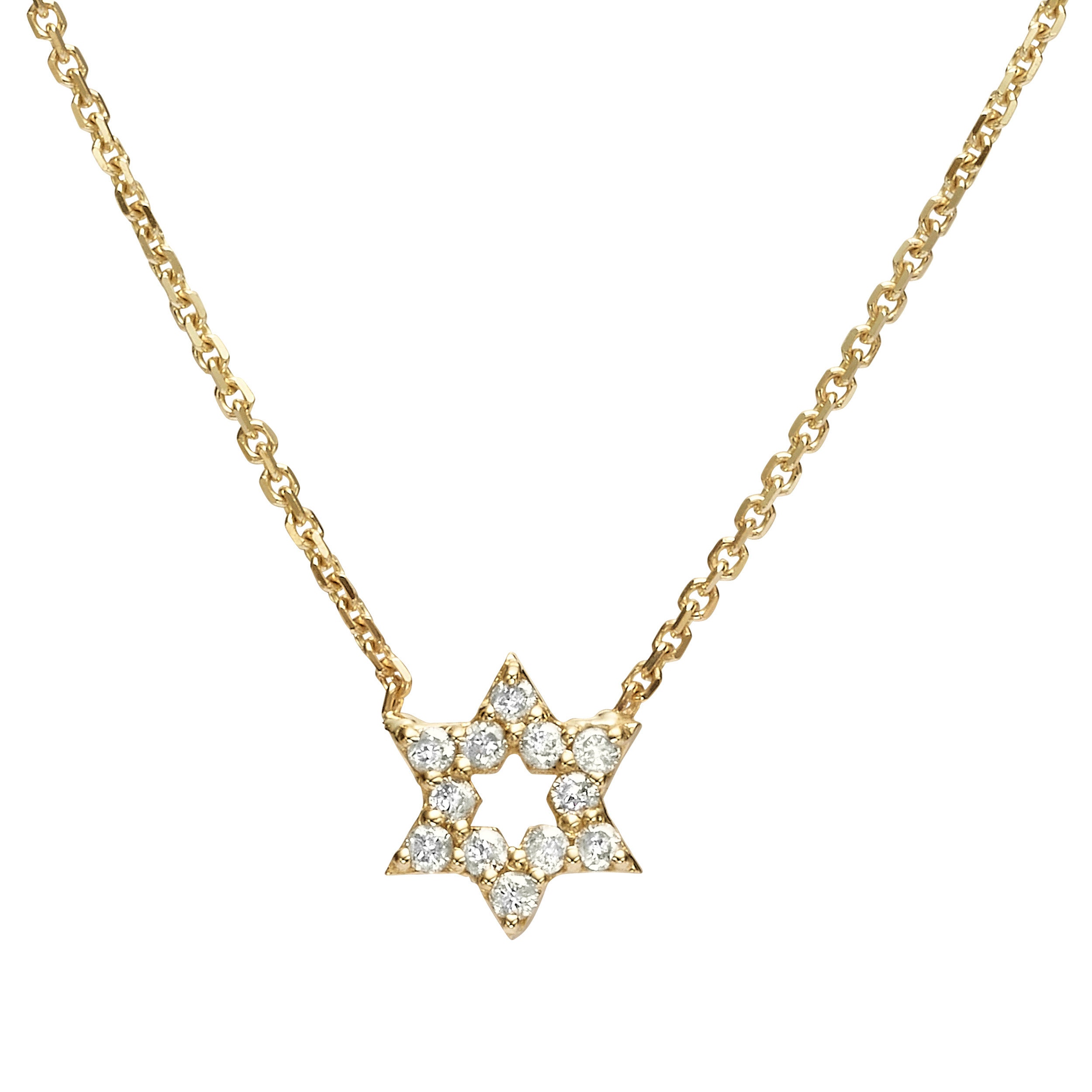 Dainity Jewish Star Pendant Diamond Jewish Star of David - Etsy