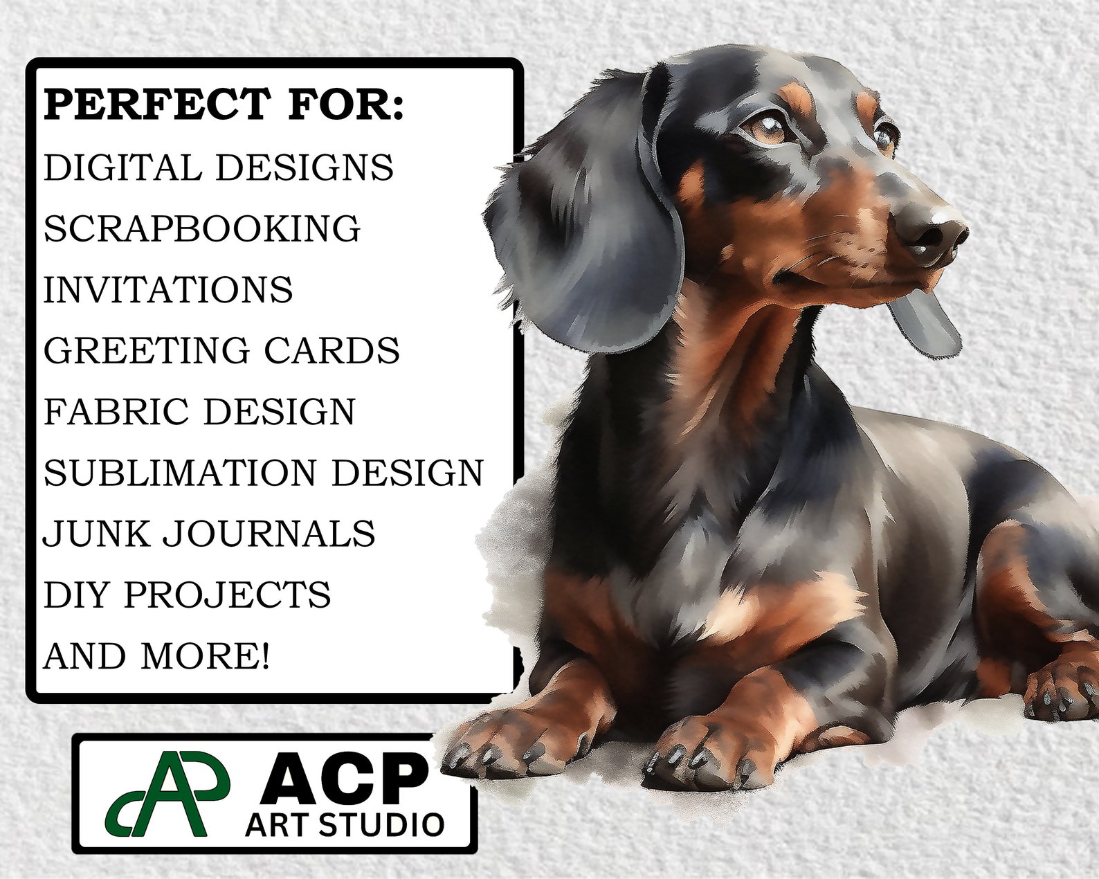 Dachshund Clipart Dachshund PNG Watercolor Dachshunds Clip - Etsy