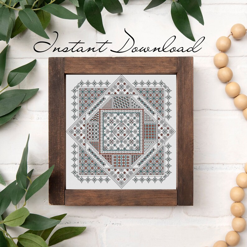 Blackwork Celtic Sampler Cross Stitch PDF Pattern Embroidery - Etsy