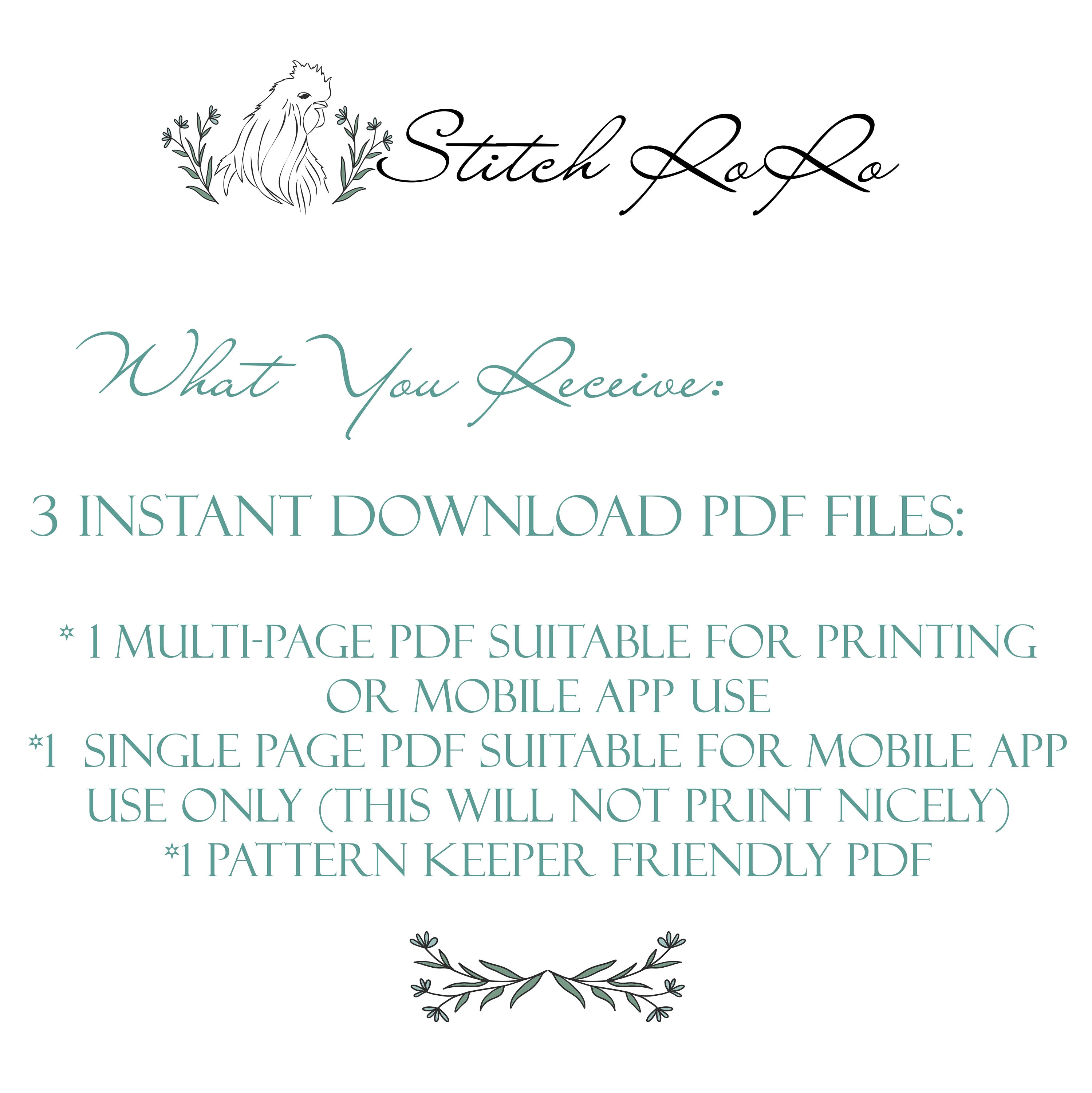 Blackwork Floral Ring, Cross Stitch PDF Pattern, Embroidery Pattern - Etsy