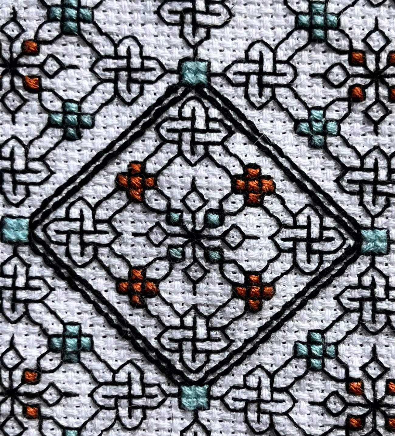 Blackwork Celtic Sampler, Cross Stitch PDF Pattern, Embroidery Pattern ...