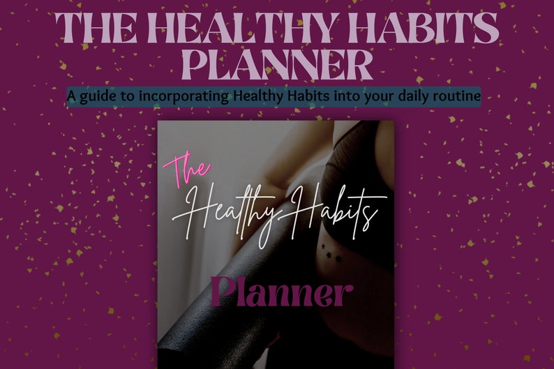Healthy Habits Planning, Habit Tracker, Checklist, PDF Printable ...