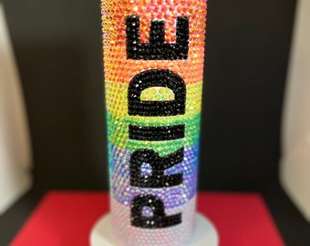 Rainbow Pride Rhinestone Tumbler 4 in 1 - Etsy