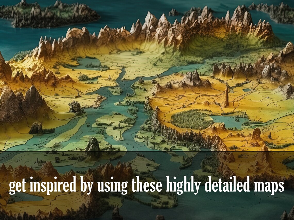 High-resolution Digital World Maps Pack 73 JPG Images for Dnd - Etsy ...