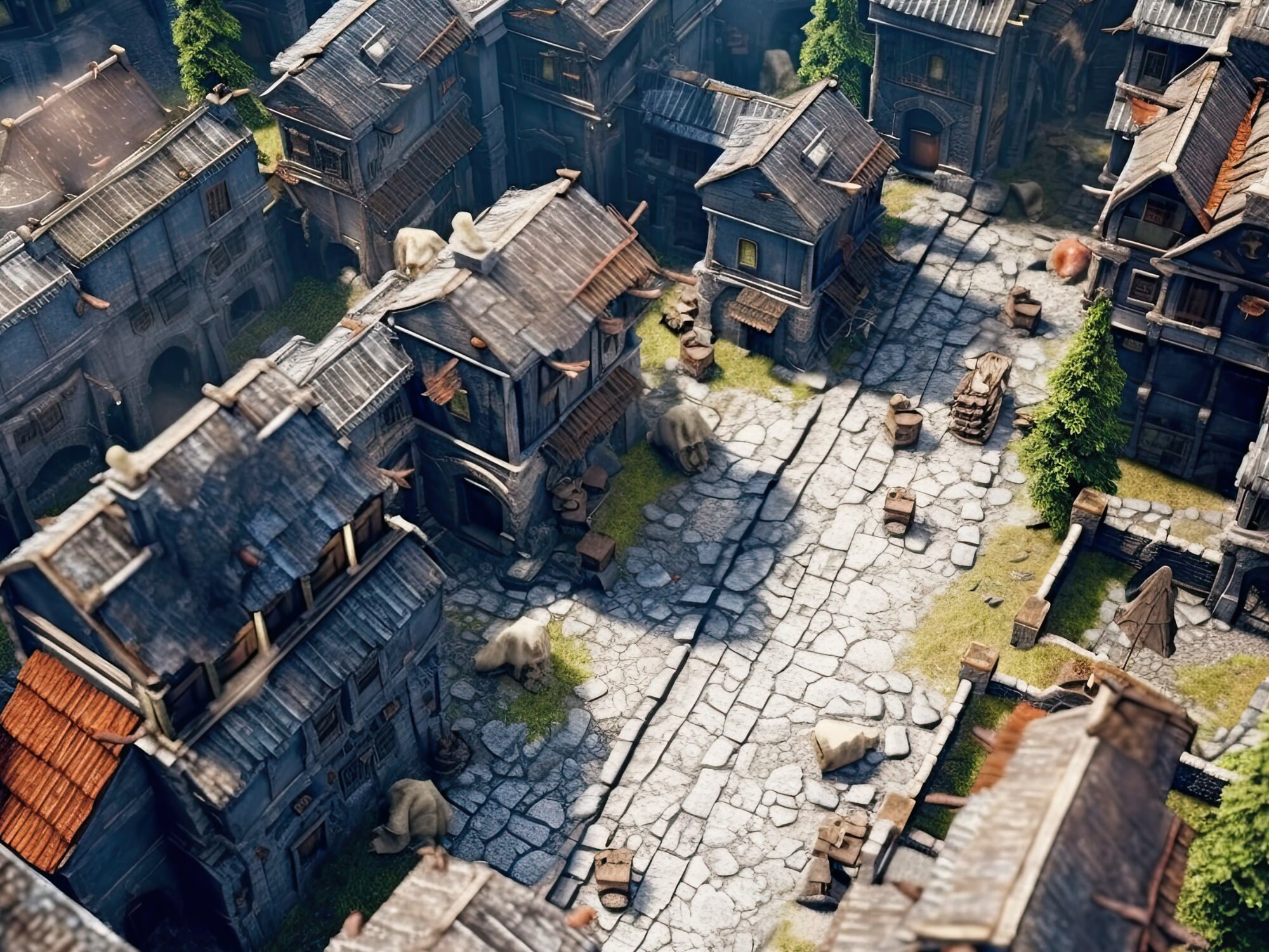 High-resolution Digital Town Map Pack, 199 JPG Images for Dnd / TTRPG ...