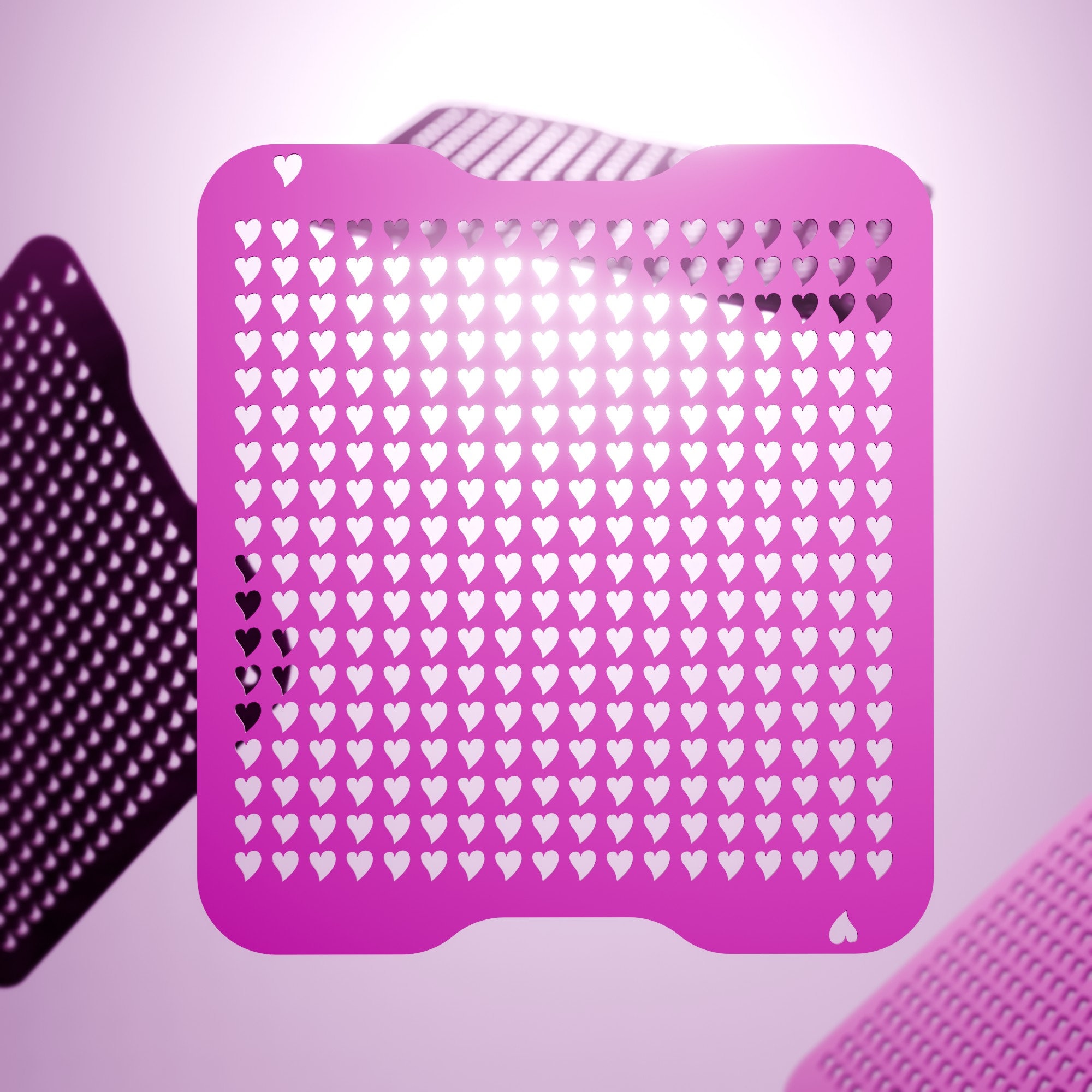 Sprinkle Stencil Heart STL, 3 Sizes of Digital Stencil Files for 3D ...