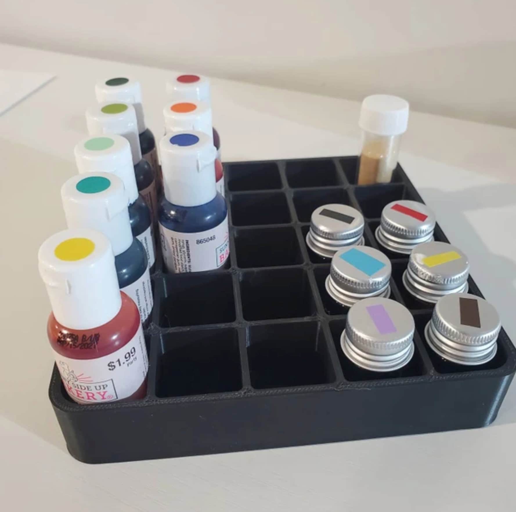 Gel Food Color Organizer 5x5: 3D Print STL File (digital Download) - Etsy