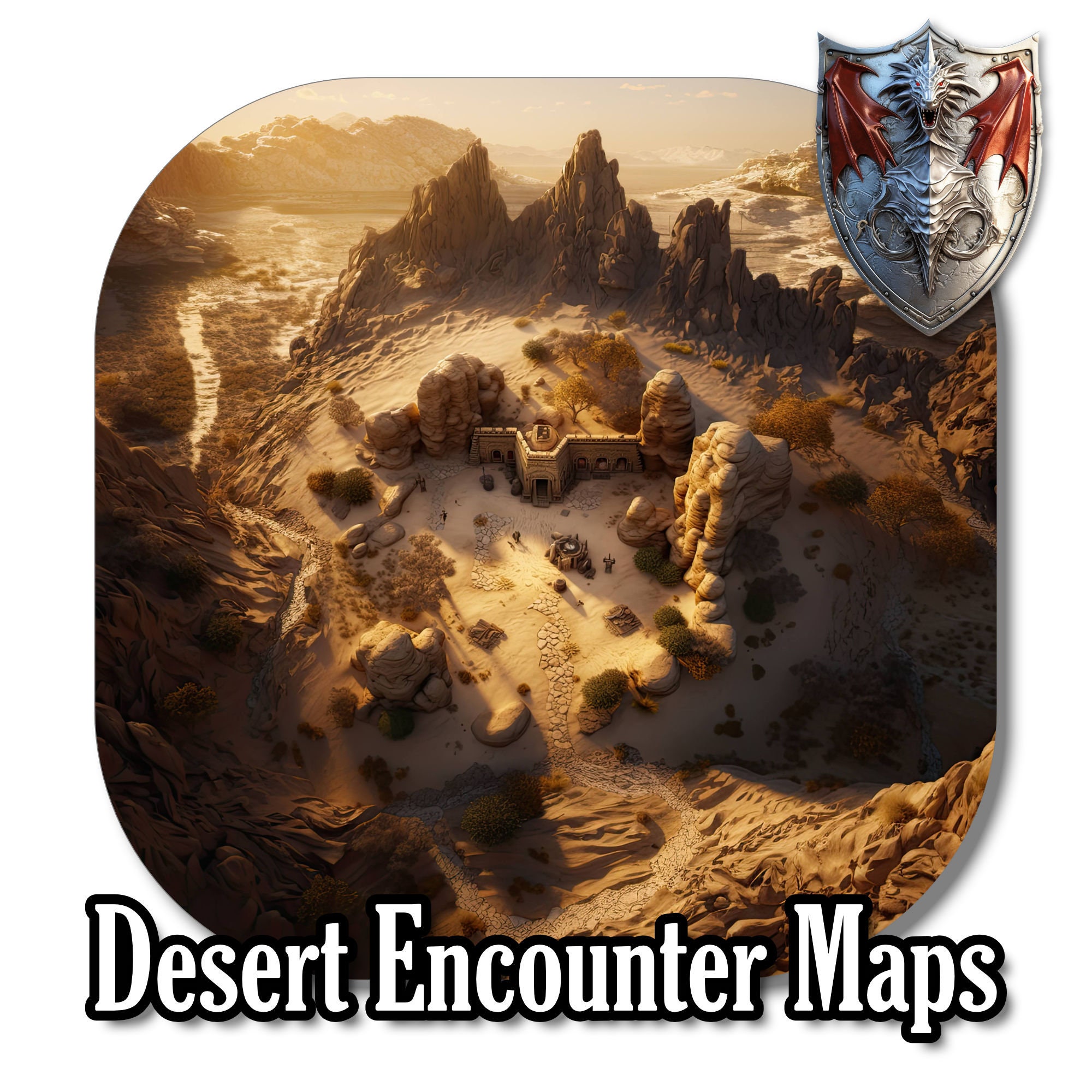 High-resolution Desert Encounter Maps Pack, 52 JPG Images for Dnd ...