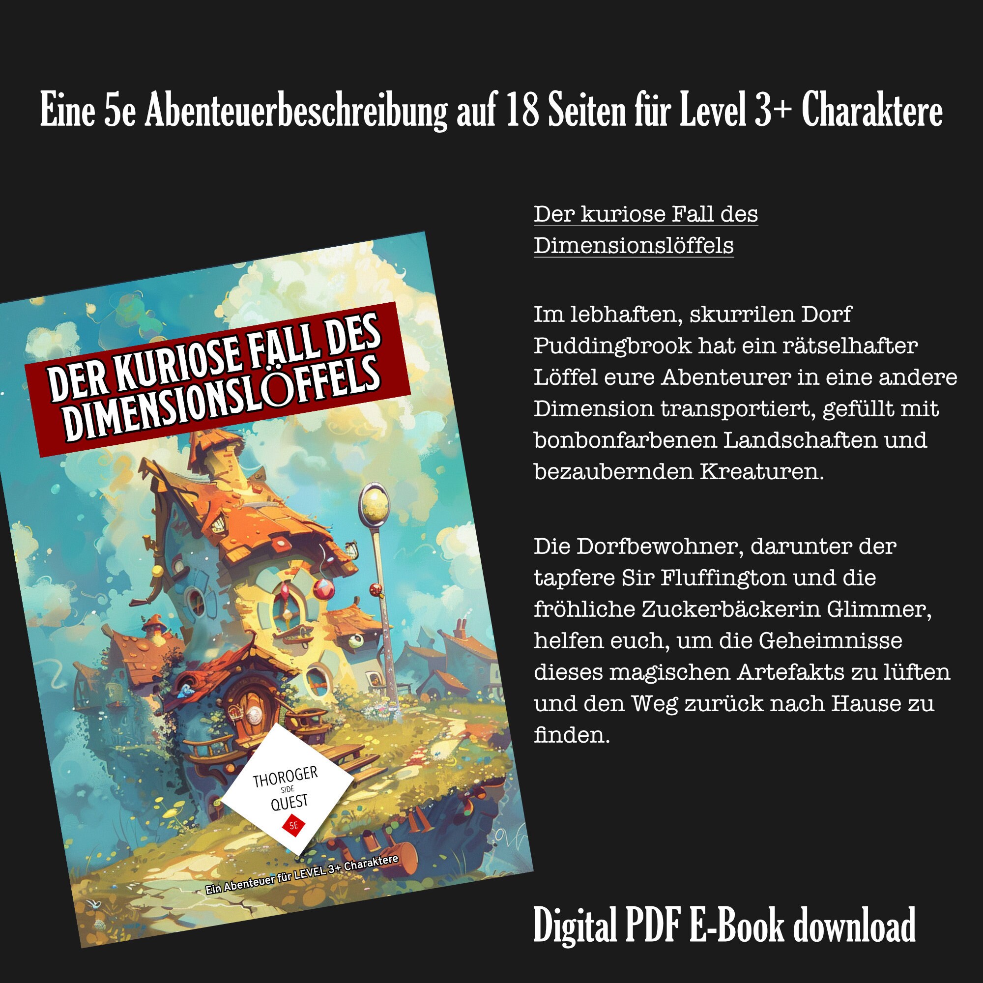 Digital TTRPG 5e Side Quest Adventure in German Language - Perfect Game ...