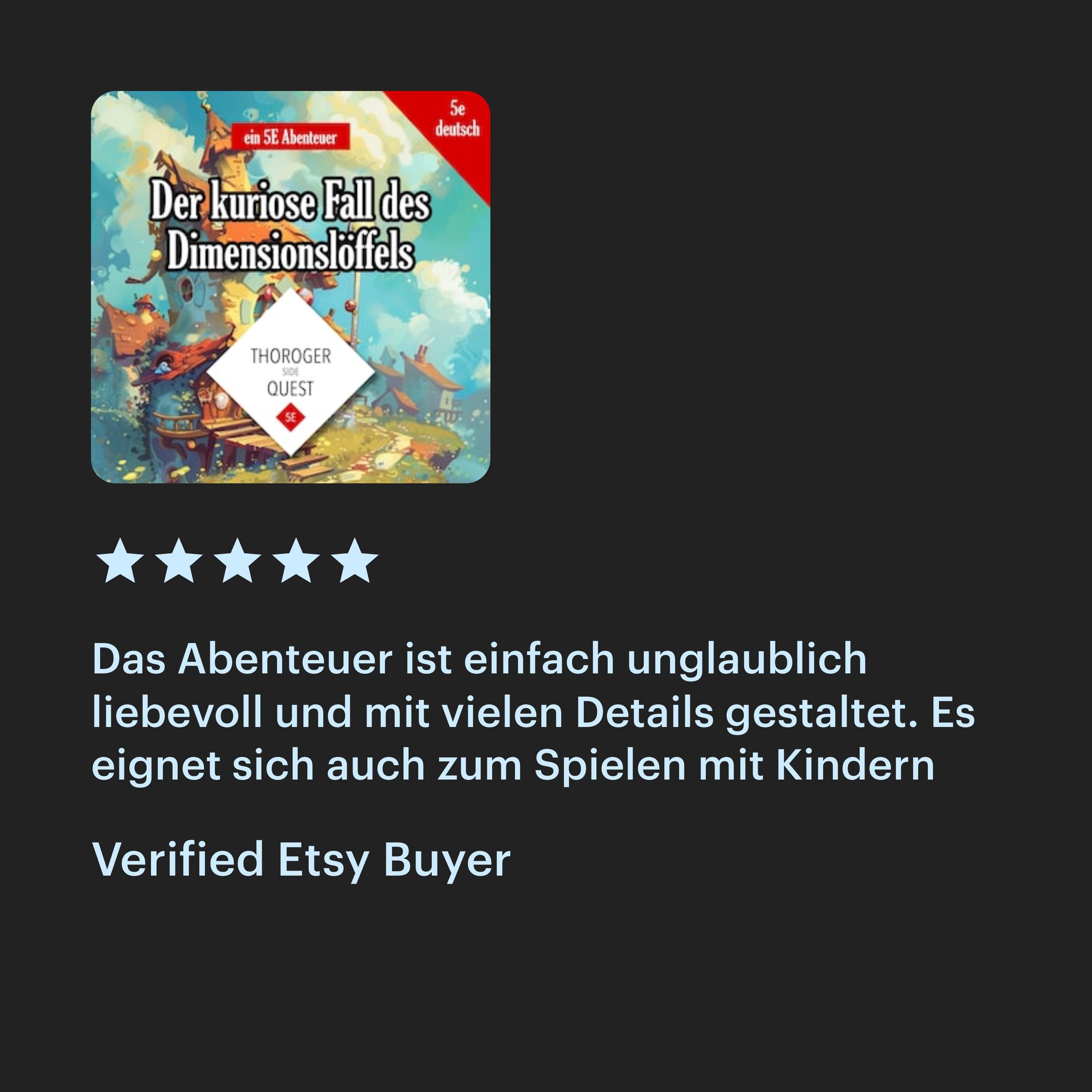 Digital TTRPG 5e Side Quest Adventure in German Language - Perfect Game ...