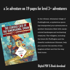 Dimensional Spoon 5e Side Quest: Digital TTRPG Adventure (PDF) - Etsy
