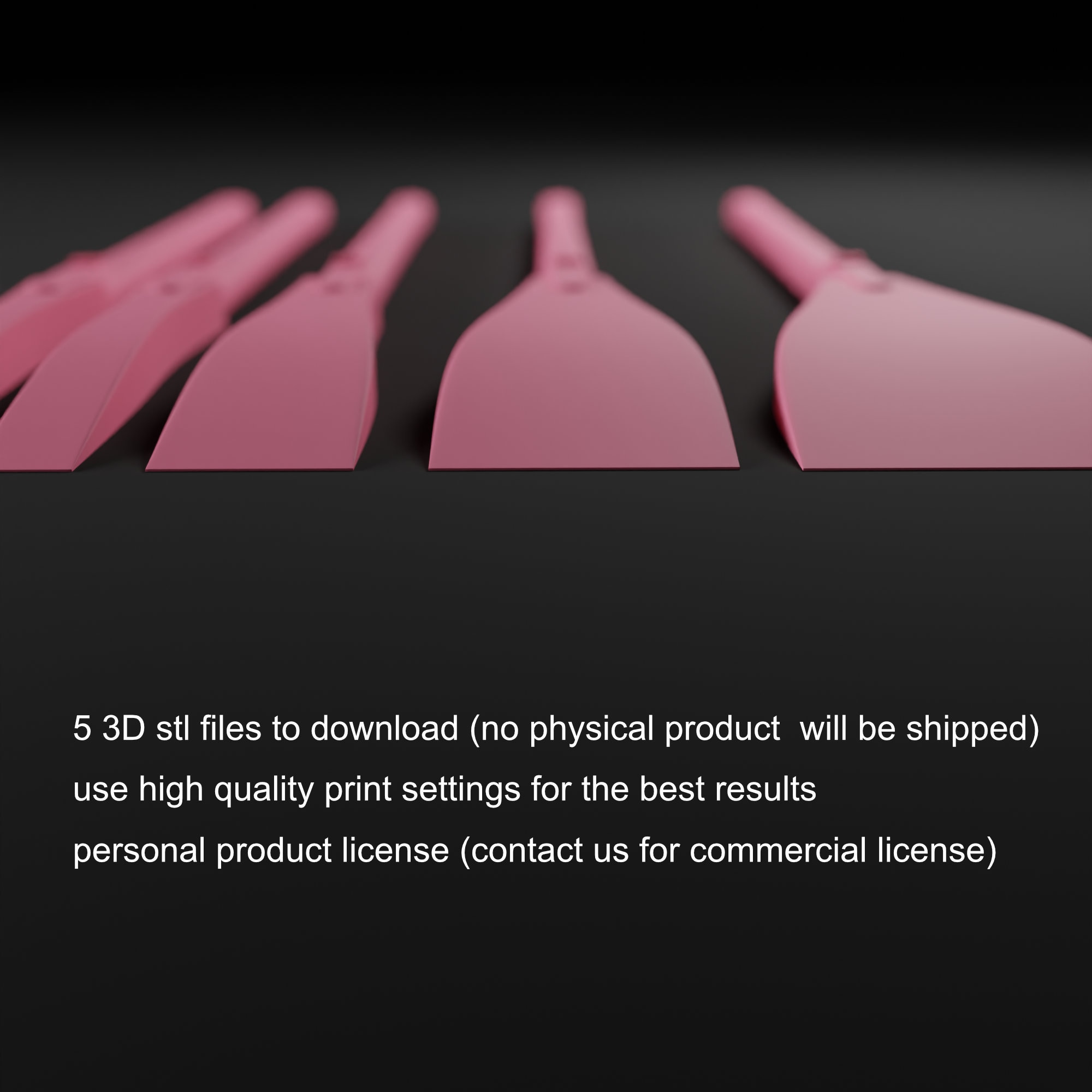 Cookie Scraper Set: 5 Sizes, 3D Print Baking Tool (STL Files) - Etsy