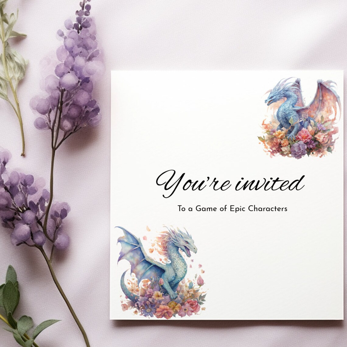 Watercolor Flower Dragons Clipart Pack, 17 Transparent Fantasy PNG ...