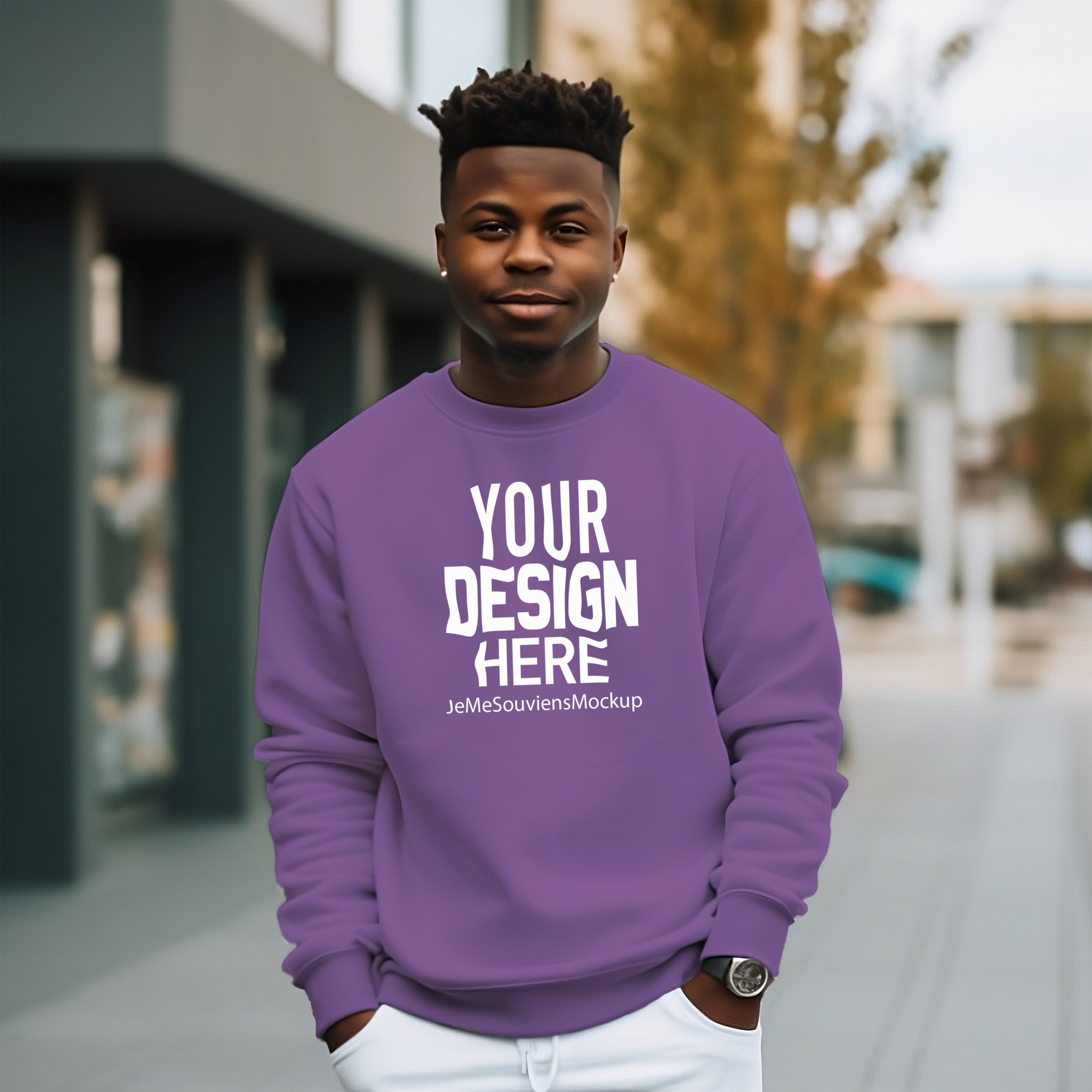 Sweatshirt Gildan 18000 Mockup PSD Editable Smart Object Mockup Men ...