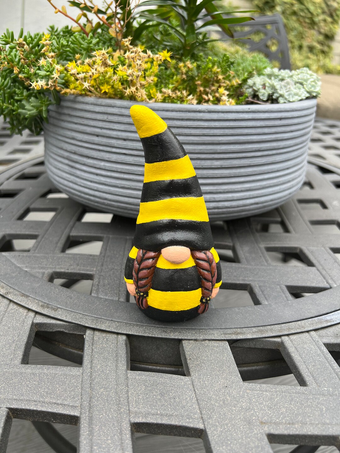Cement Garden Ornament, Bumble Bee Gonk, Novelty Gift, Girl Gnome - Etsy