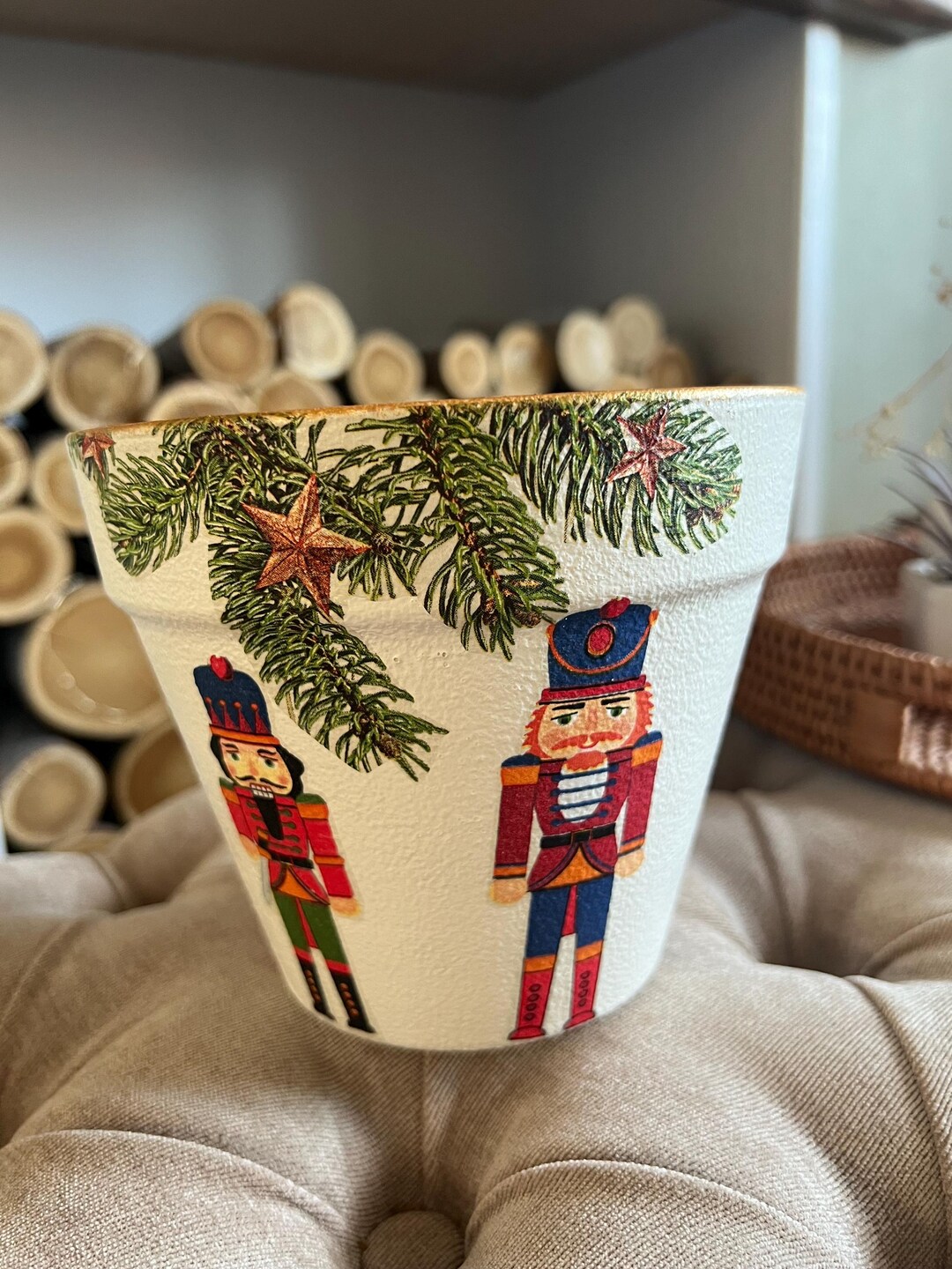 Nutcracker Soldier Plant Pot: Christmas Home Decor - Etsy UK