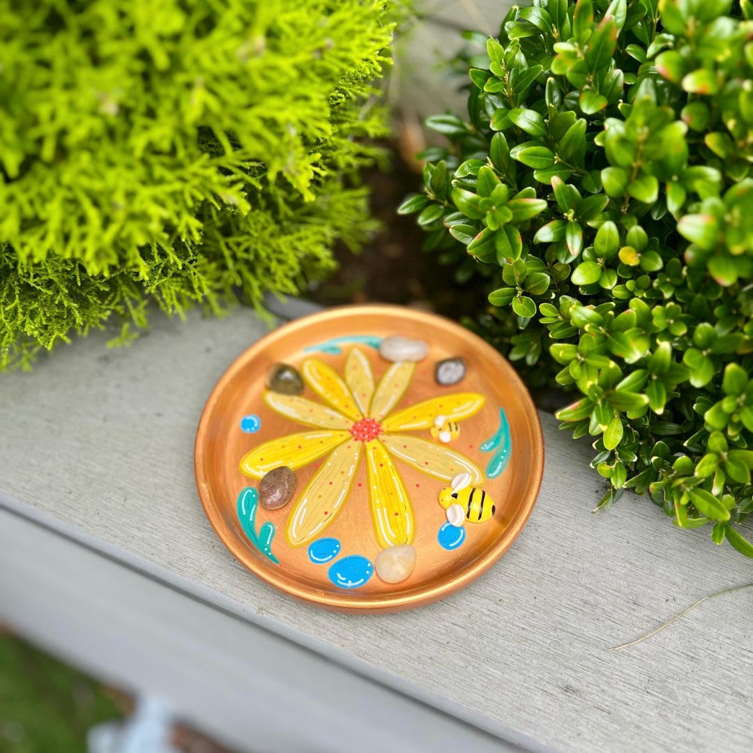 Bee Bath Insect Water Station Butterfly Bath Garden Ornament, Spring ...