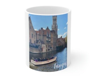 Bruges City Skyline Coffee Mug Belgium Mug Tea Cup Travel Souvenir ...