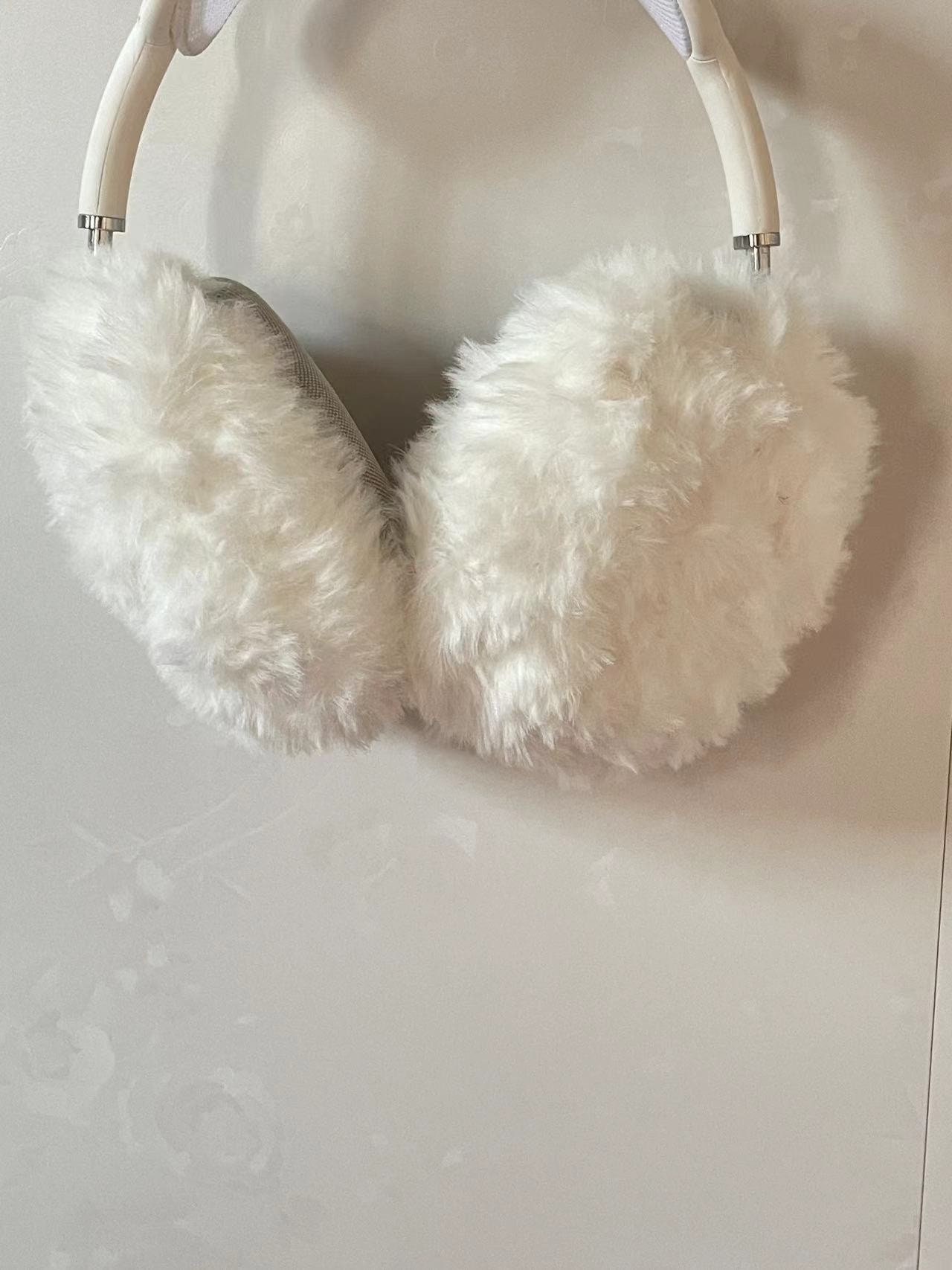 Crochet Airpods Max Headphone Covers White Fur AirPod Max Case - Etsy