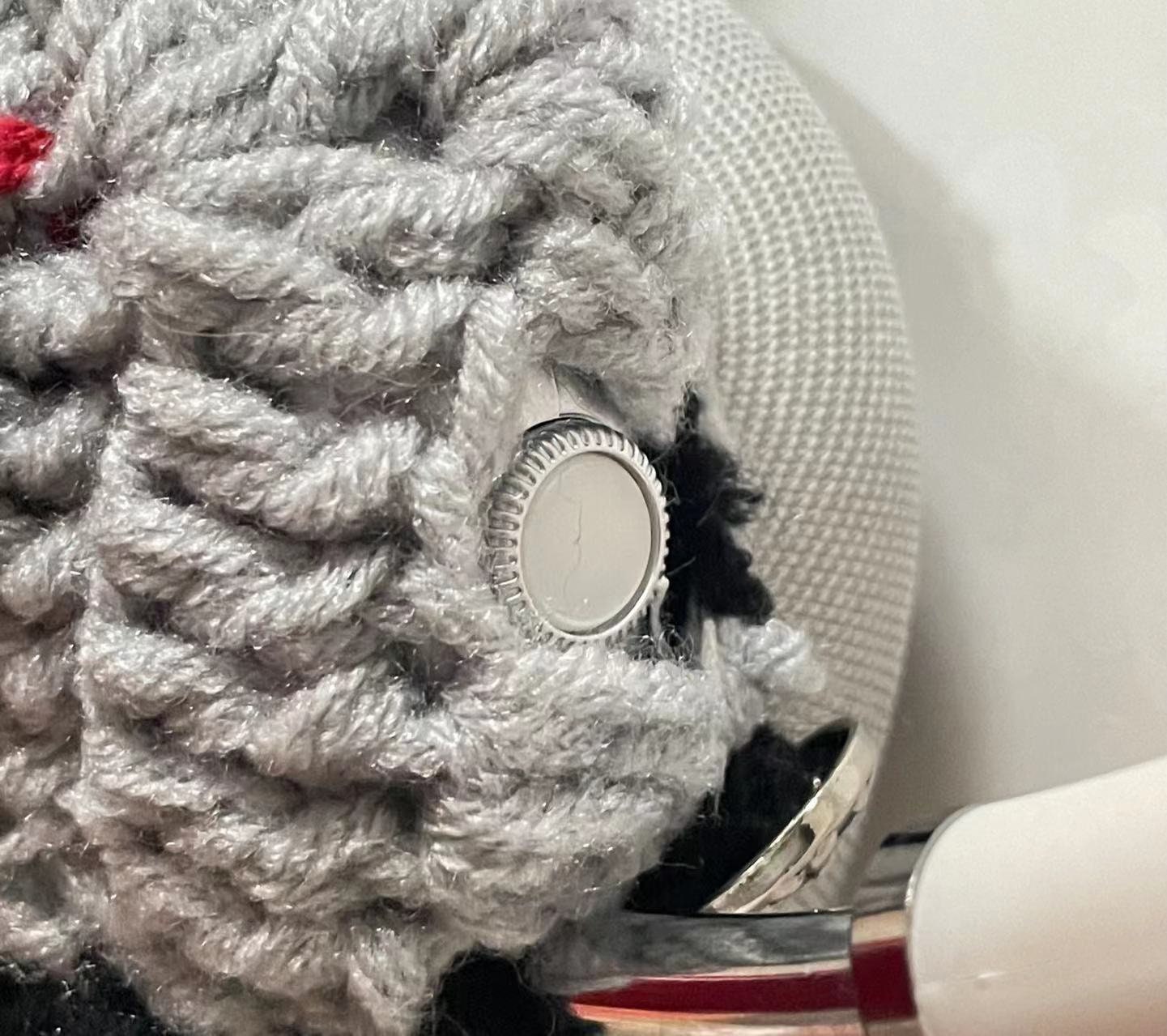 Crochet Airpods Max Headphone Covers Black Gray Masked Clown AirPod Max ...