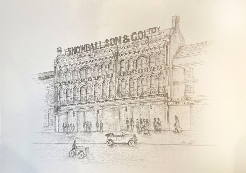 Custom Pencil Drawing House Building Architecture - Etsy