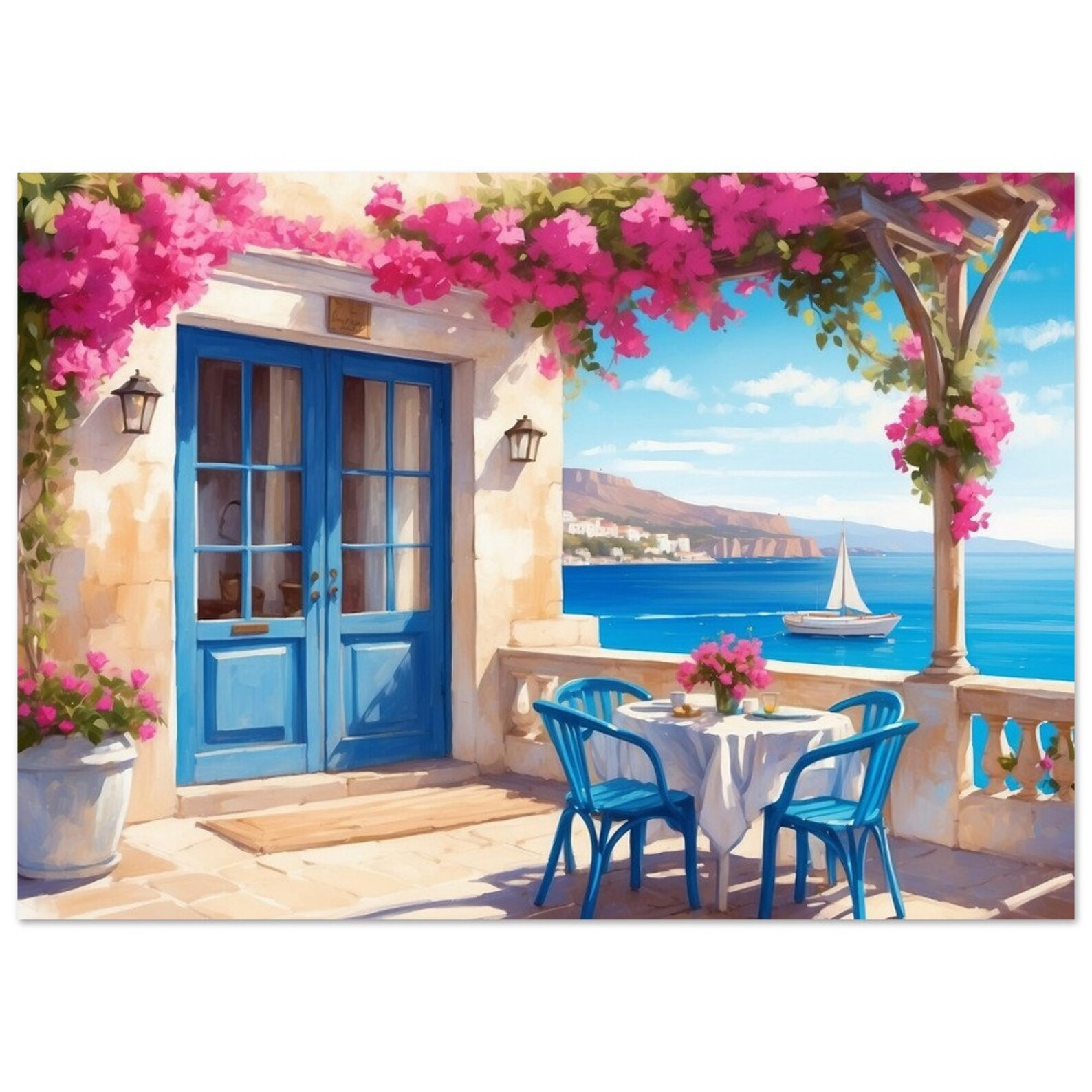 Poster Wall Art A Quiet Place Brunch at the Taverna Peace and Solitude ...