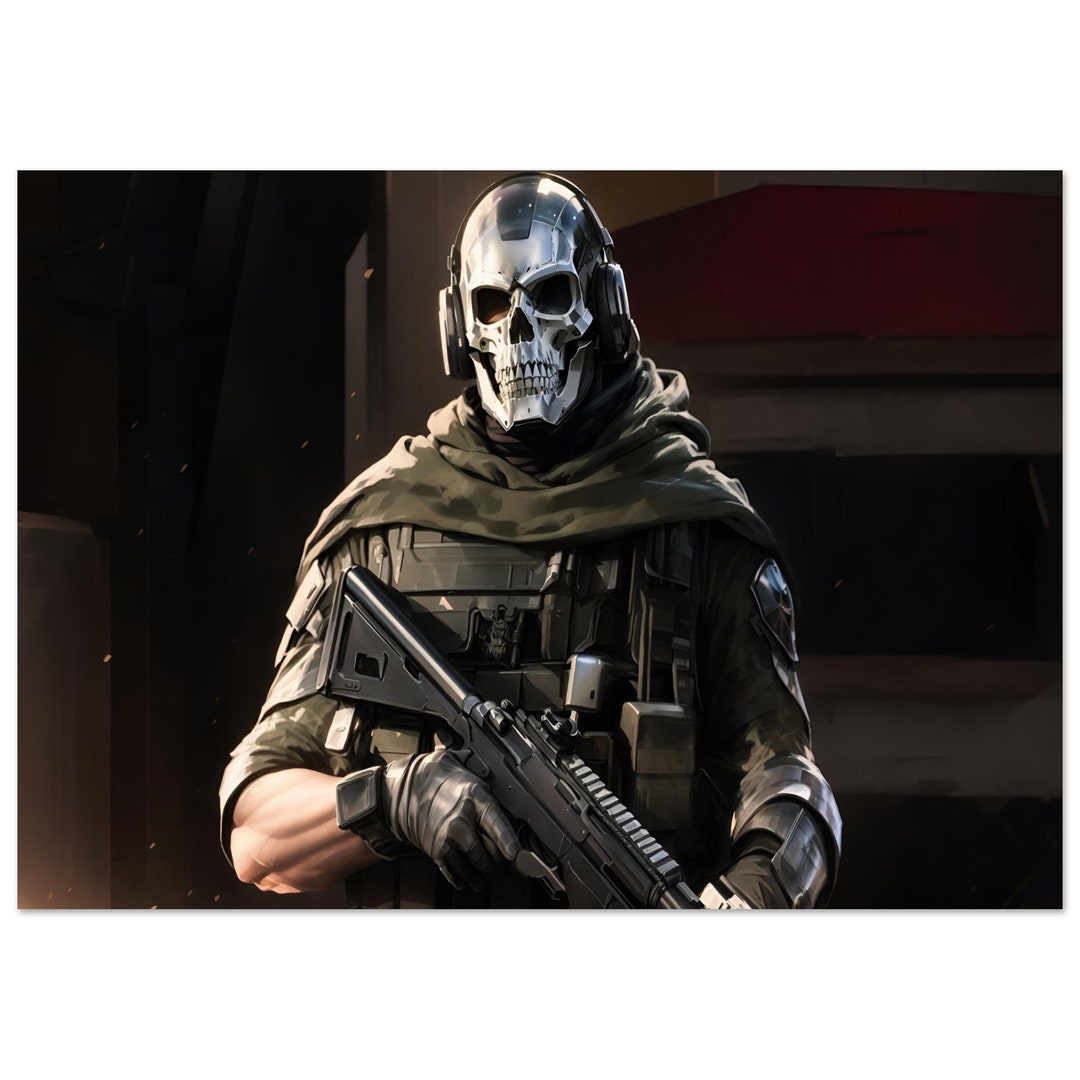 Poster Wall Art the Mercenary of Modern Warfare Gaming Poster Premium ...
