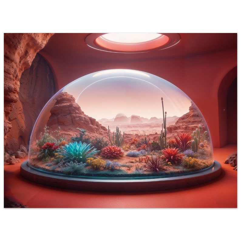Metal Wall Art Print Life on Mars Garden of Life High Resolution Metal ...