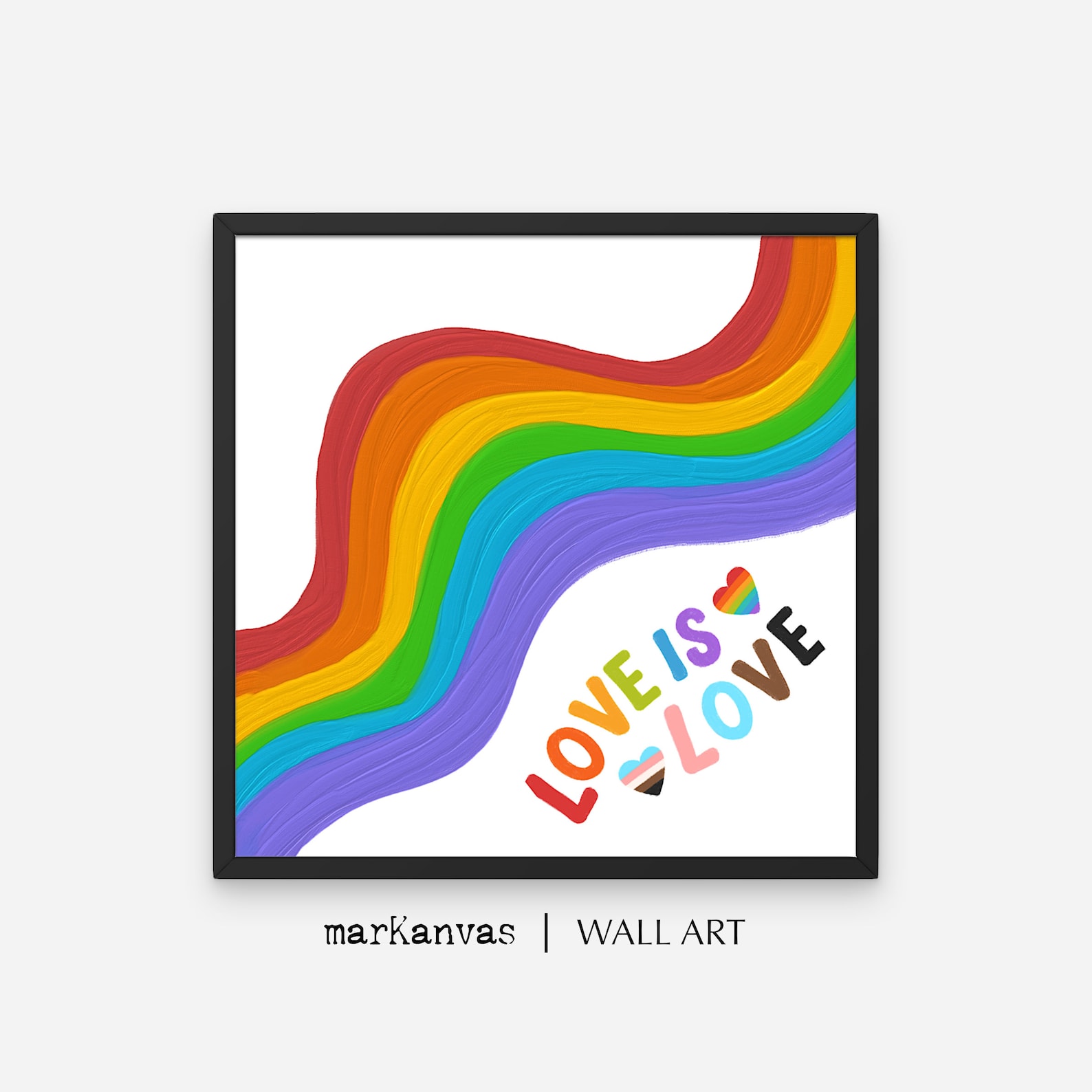 Love is Love Wall Art, LGBTQ Art Print, Instant Download, Subtle Pride ...