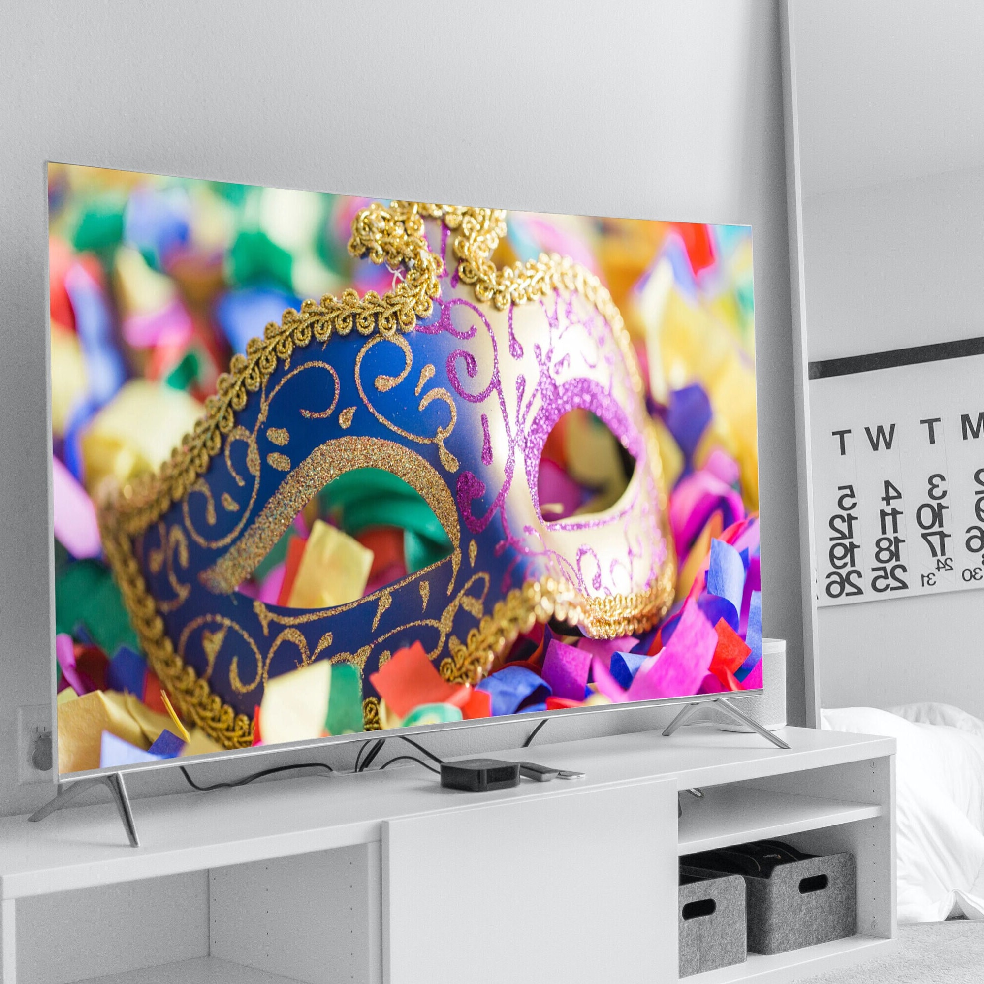 Samsung Frame TV Art, Venice Mask, Instant DOWNLOAD, Mardi Gras Glitter ...