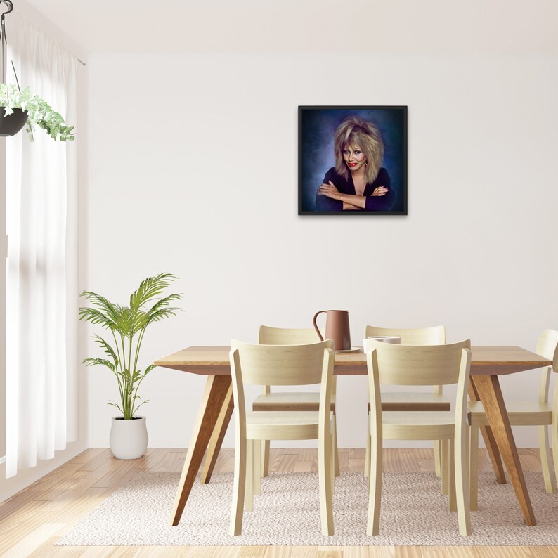 Tina Turner Gift Idea: Stunning Pop Art Style Portrait for Fans of the ...