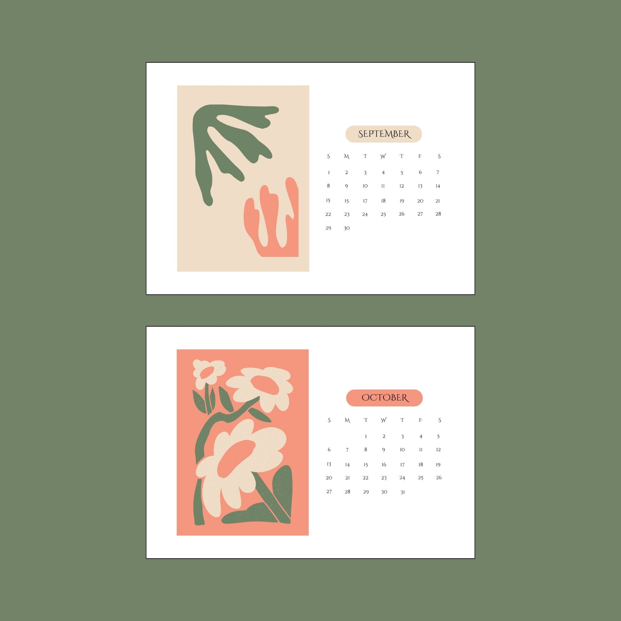 2024 PRINTABLE Matisse Art Calendar, Instant DOWNLOAD, 2024 Wall ...